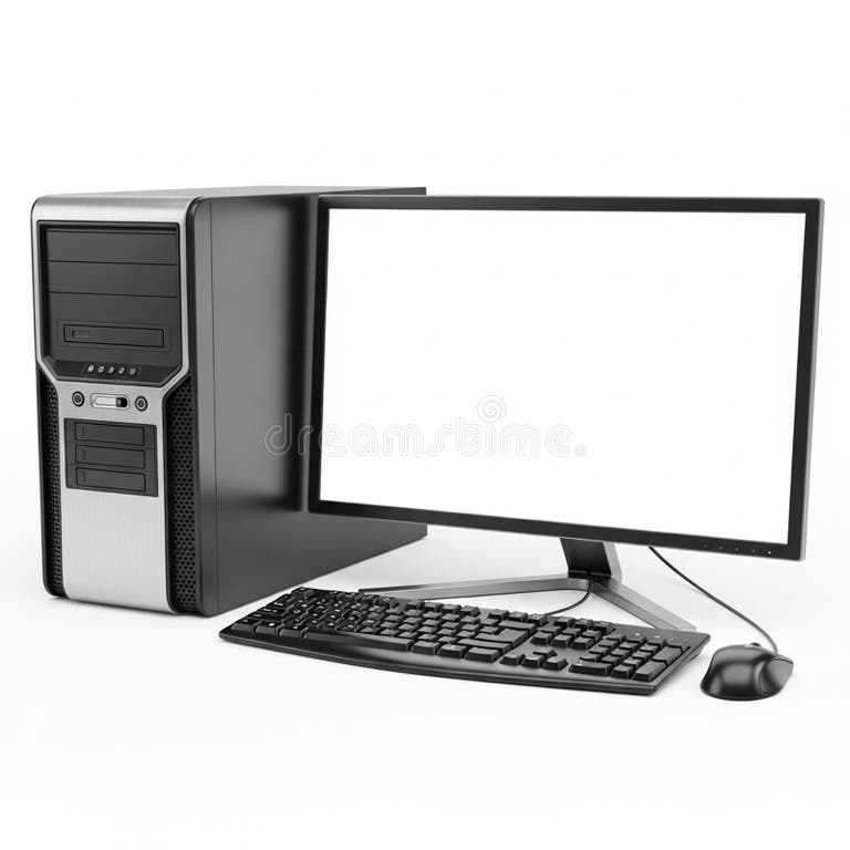 Personal Professional Desktop Computer Stock Illustrations – 1,446 ...