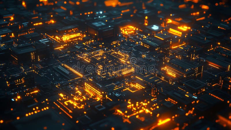 Desktop Computer Upgrade, Repair Concept. Gaming Computer Glow in the ...