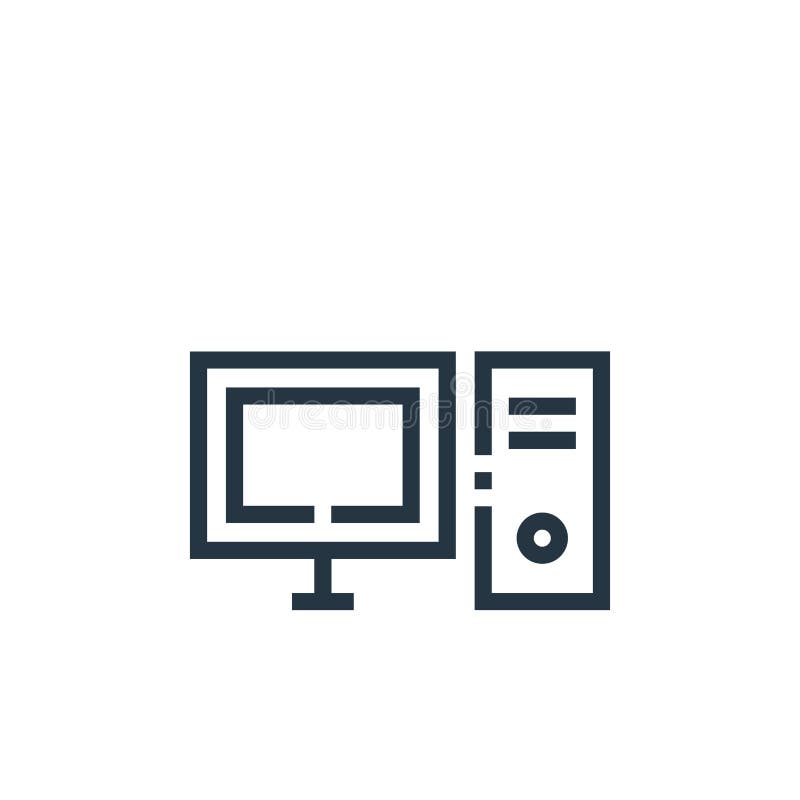 Office Desktop Computer Outline Icon Stock Vector - Illustration of ... Office Desktop Computer Outline Icon Stock Vector - Illustration of ...