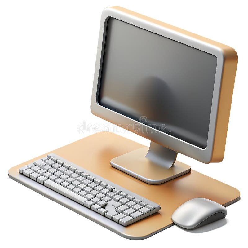 Desktop Computers for Creating a Case or Presentations. Template for ...