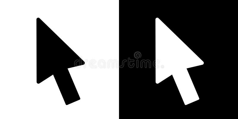 Desktop Cursor Vector Illustration Icon Stock Vector - Illustration of ...