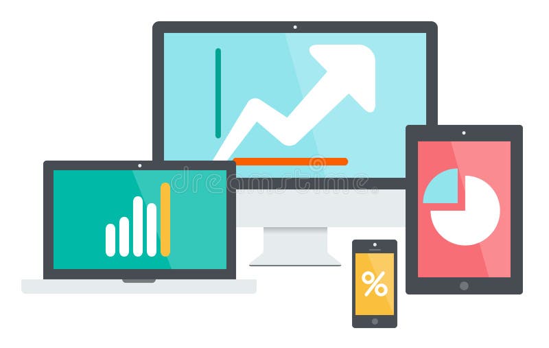 Desktop Del Computer Portatile Del Telefono Della Compressa Con I ...