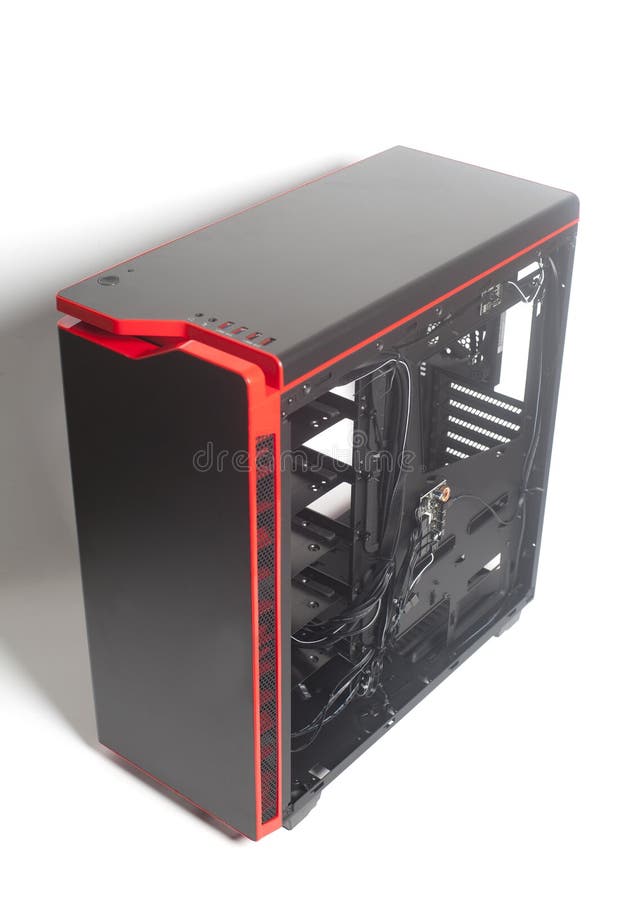 Desktop Empty Computer Case Stock Image - Image of disc, broken: 111127977