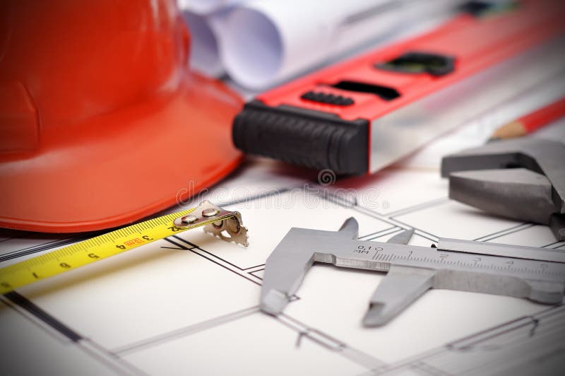 Desktop engineer stock image. Image of idea, house, print - 41127233