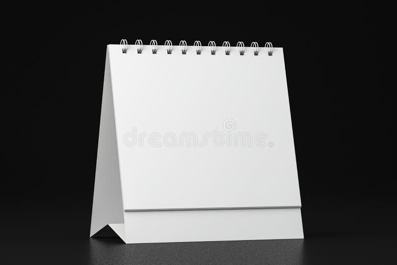 Desktop Flip-top Calendar, Mock Up for Design Stock Illustration ...