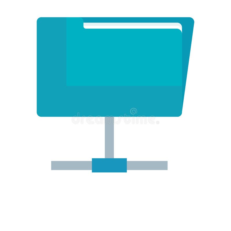 Desktop Folder Icon Illustration Stock Vector - Illustration of ...