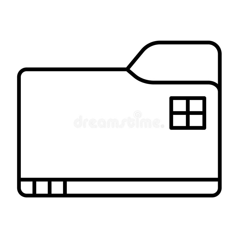 Desktop Folder Icon Illustration Stock Vector - Illustration of ...