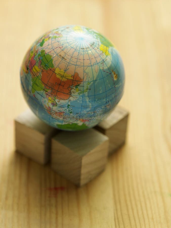 Desktop globe stock photo. Image of square, environment - 49991476