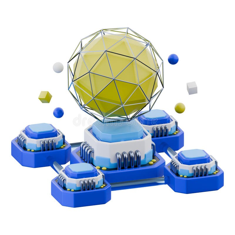 Desktop Hologram Projection Unit Stock Image - Image of gadget ...