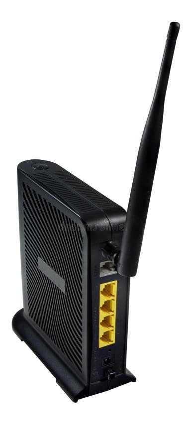 Desktop modem above view stock image. Image of object - 19764675