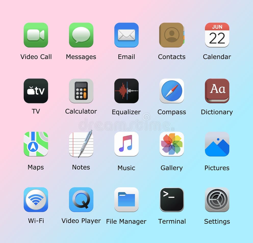 Desktop Shortcuts Stock Illustrations – 65 Desktop Shortcuts Stock ...