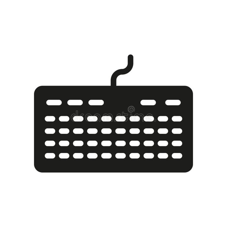 Computer Keyboard Typing Pictogram Stock Illustrations – 285 Computer ...