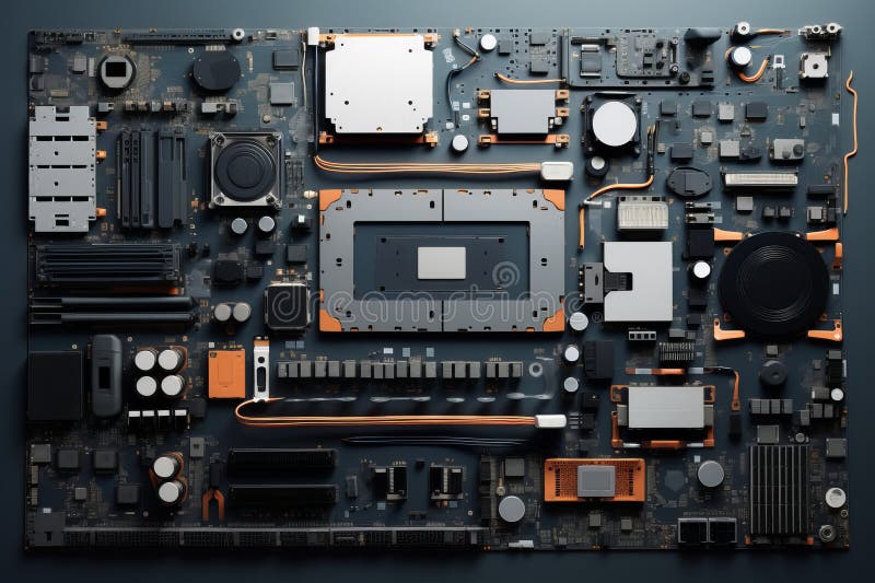 Desktop Layout, Deconsructed. Beautiful Illustration Picture Stock ...