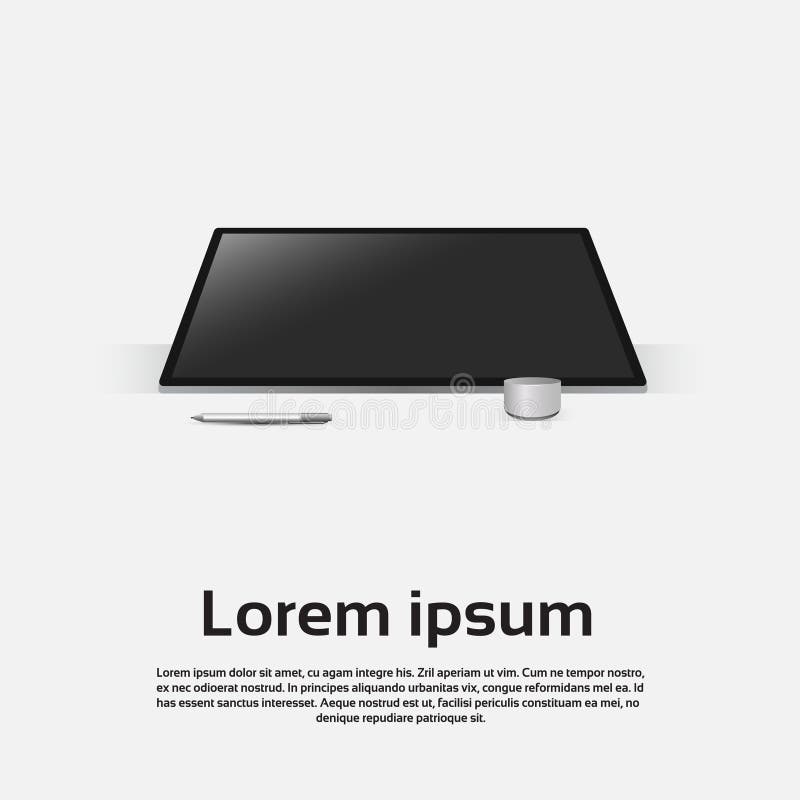 Desktop Logo Modern Computer Workstation Icon Ilustração do Vetor ...