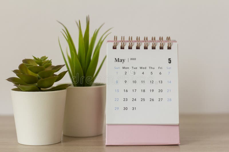 Desktop Mini Calendar for May 2022.Calendar for Planning on the Desktop ...