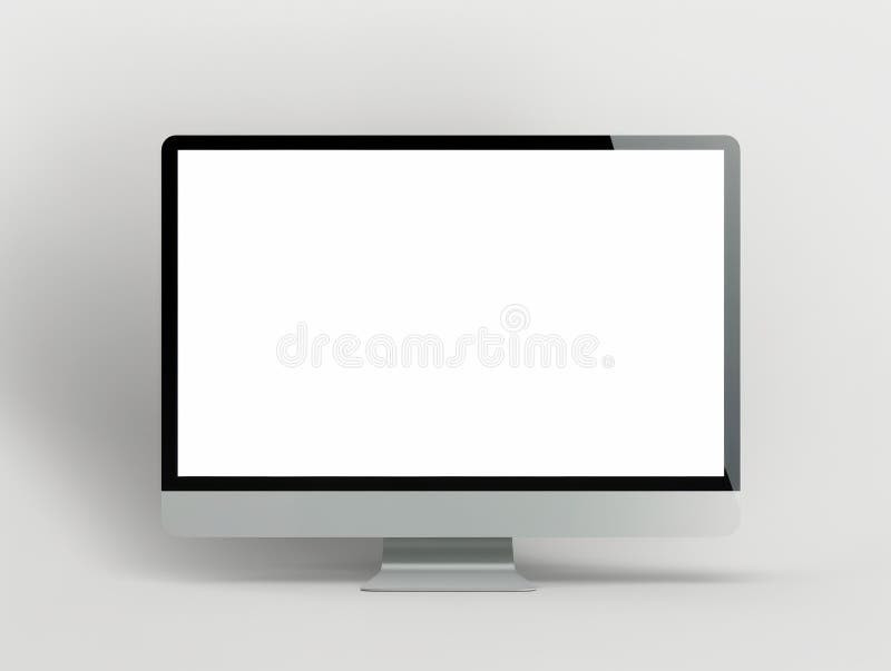 A Desktop Monitor Showing a Clean and Modern Shopping Interface Stock ...