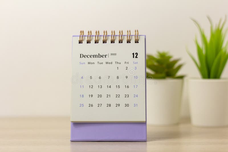 Desktop Monthly Calendar for December 2022 for Planning and Organizing ...