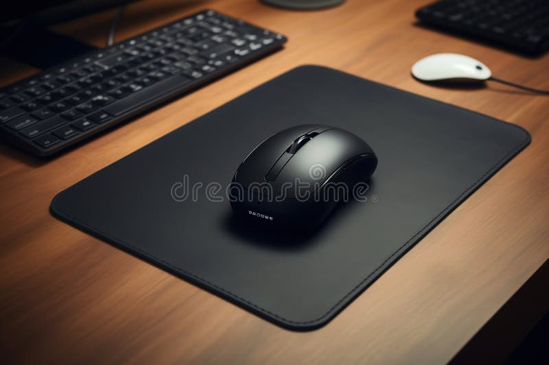 A Desktop Neatly Organized with a Modern Desk and a Mouse Placed on a ...
