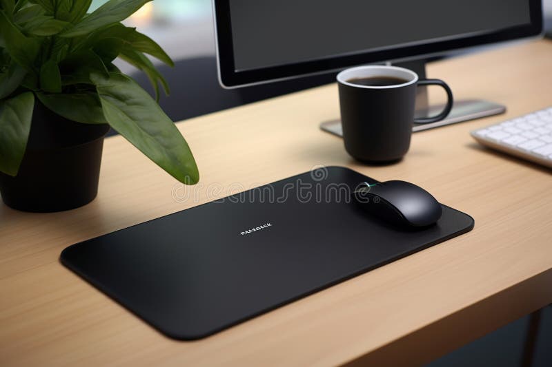 A Desktop Neatly Organized with a Modern Desk and a Mouse Placed on a ...