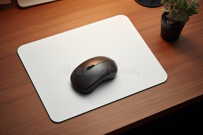 A Desktop Neatly Organized with a Modern Desk and a Mouse Placed on a ...