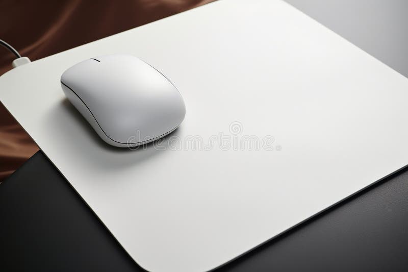 A Desktop Neatly Organized with a Modern Desk and a Mouse Placed on a ...