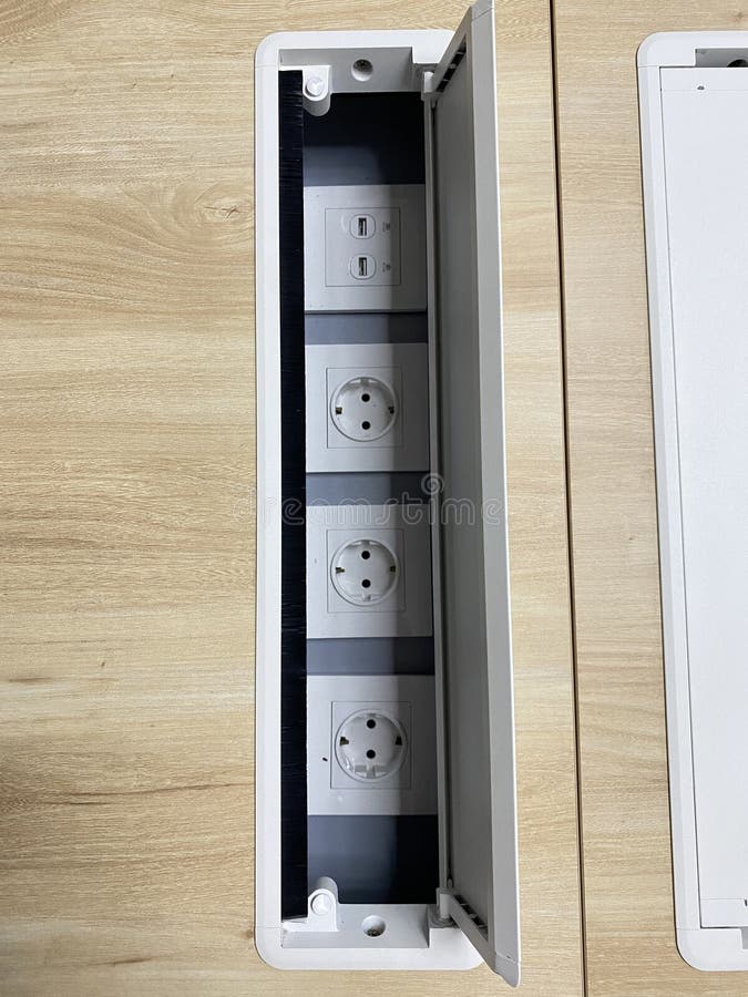 Desktop Outlet Design Innovation for Modern Workspace Stock Photo ...