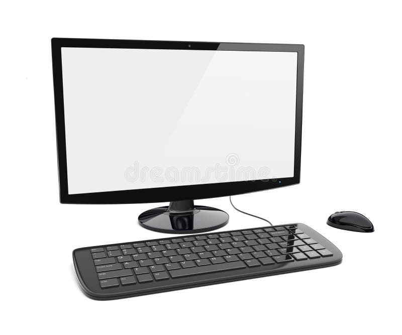 Desktop pc stock illustration. Illustration of domestic - 44500427