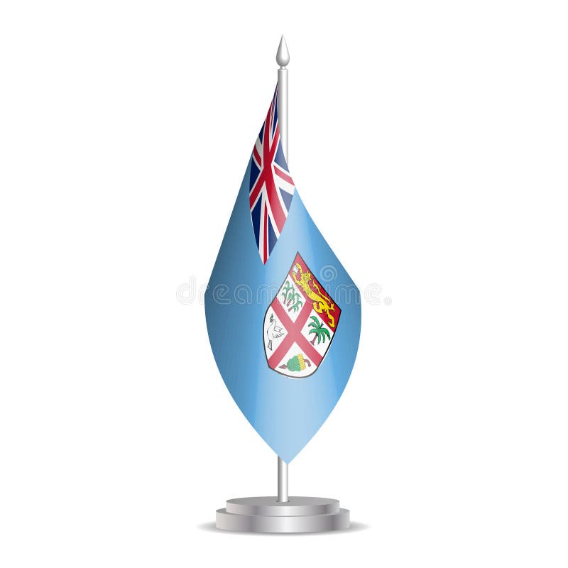Desktop Presentation Flag of Fiji Stock Vector - Illustration of single ...