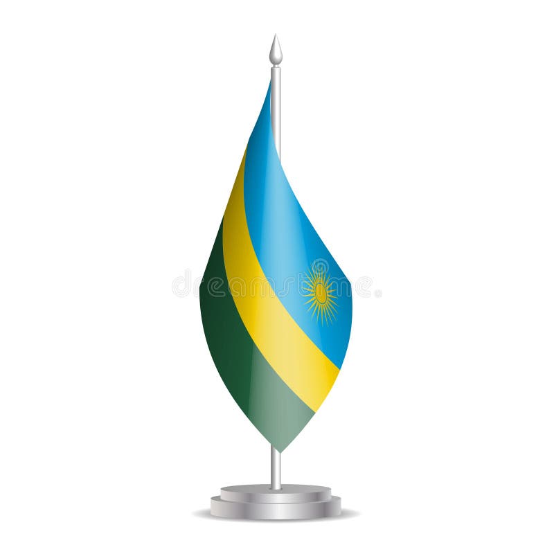 Desktop Presentation Flag of Rwanda Stock Vector - Illustration of sign ...