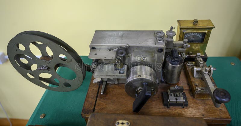 Desktop Retro Telegraph Machine for Communication Using Morse Code Made ...