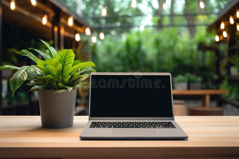 Desktop Screen with Plants in the Background Work Office Background ...