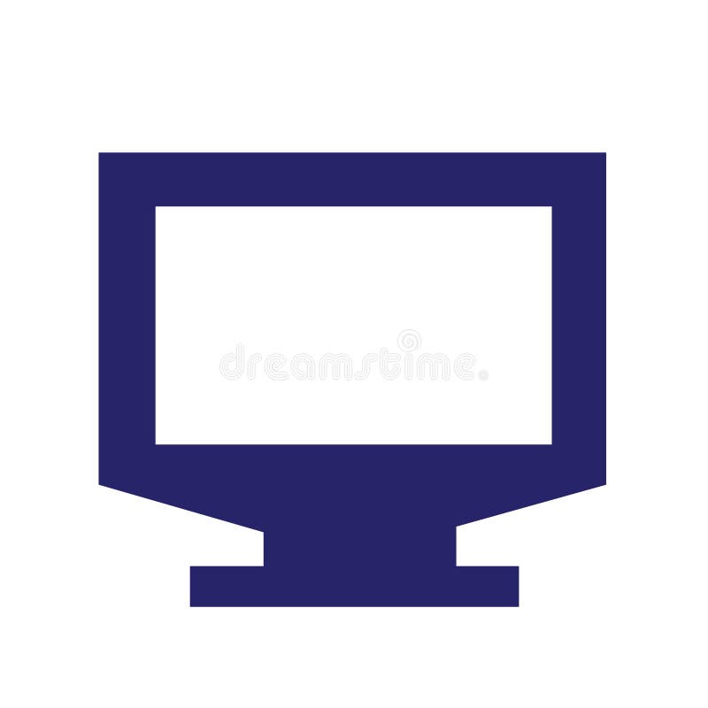 Desktop Simpel Logo Icon Vector Ilustration Stock Vector - Illustration ...