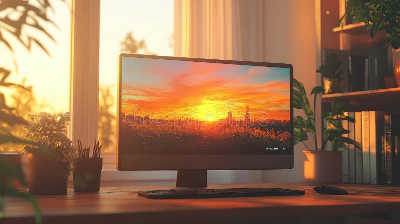 Desktop Sunset View, a Beautiful Cityscape Wallpaper for Your Computer ...