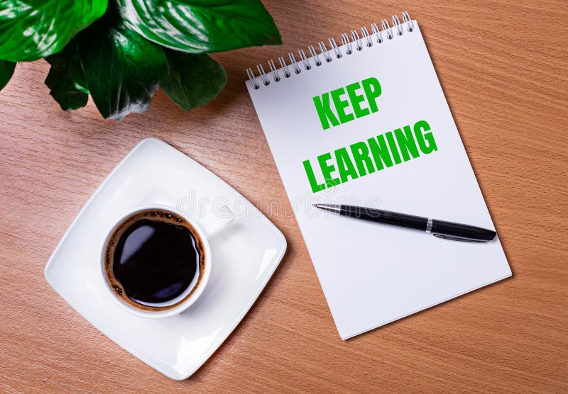 On the Desktop There is a Green Sticker with the Text CORE VALUES, a ...