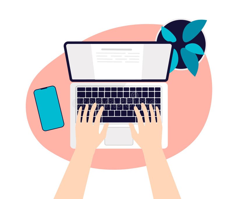 Typing Hands Template