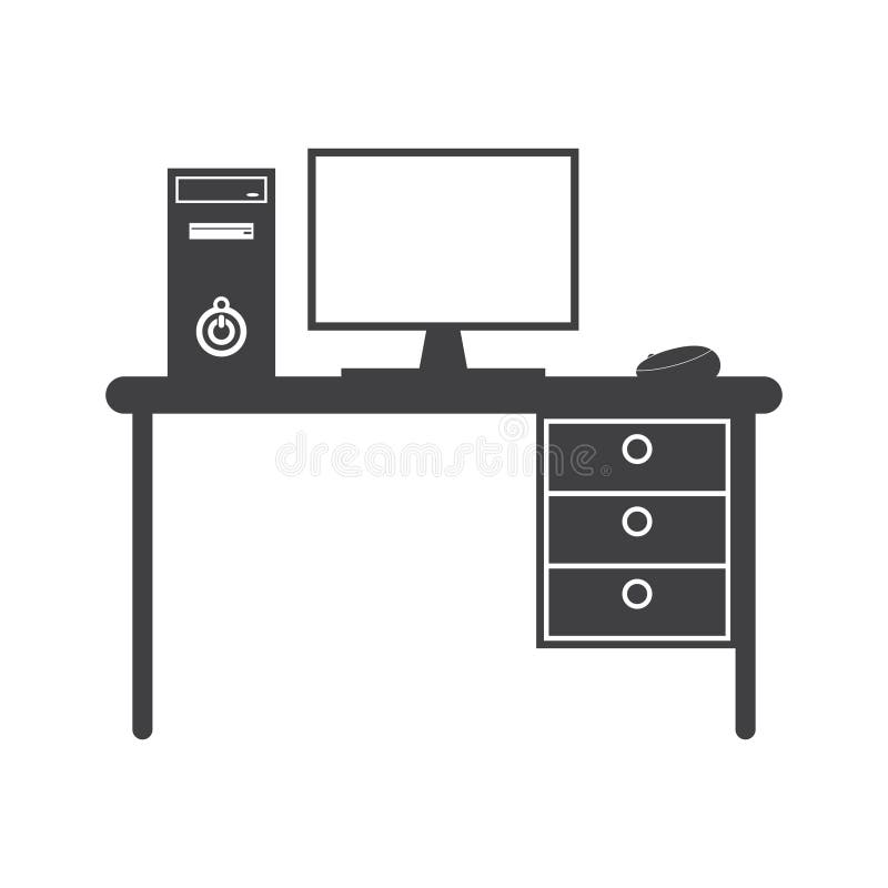 Desktop. Vector Illustration Decorative Design Stock Vector ...