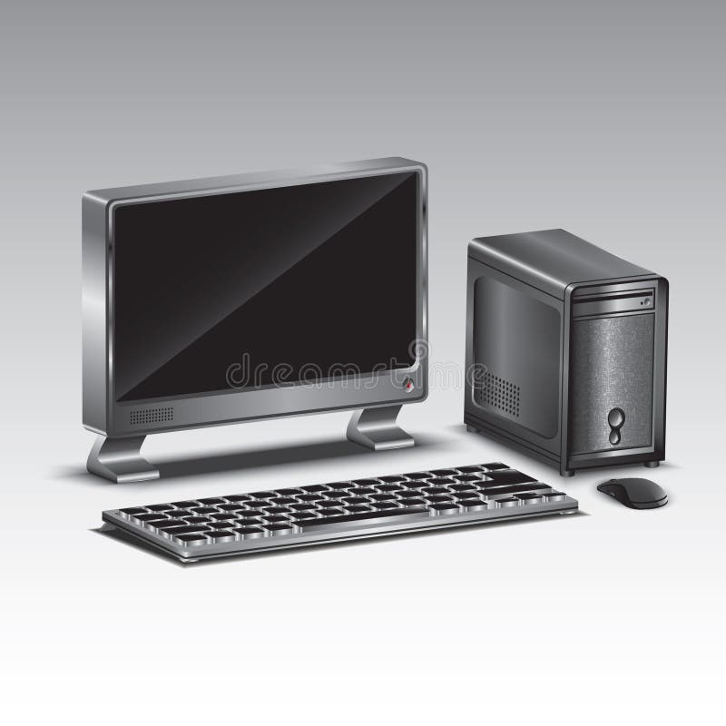 Comp1 stock vector. Illustration of screen, desktop - 190671273