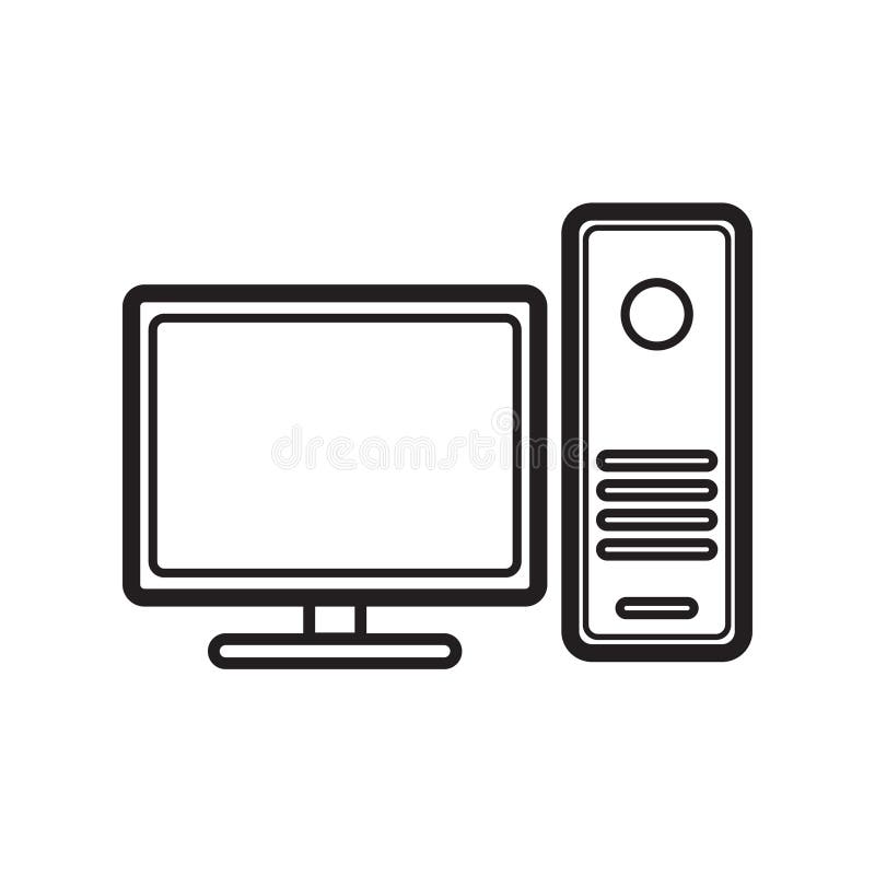 Desktop. Vector Illustration Decorative Design Stock Vector ...