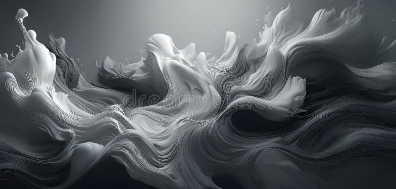 Desktop Wallpaper, Fluid, Fluffy, Abstract, Edgeless and Wave-shaped ...