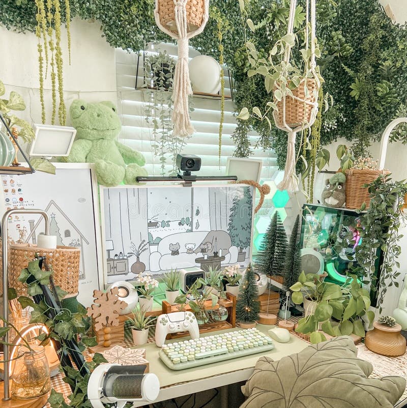 Desktop Work and Study Desk Entertaining Stock Photo - Image of study ...