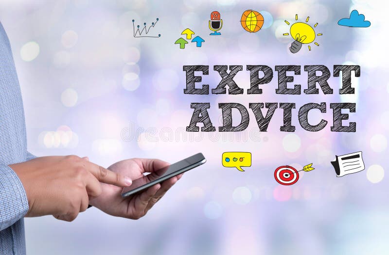 Het Deskundig Adviesconcept, Sluit Omhoog Van Bedrijfsmensenhand Die ...