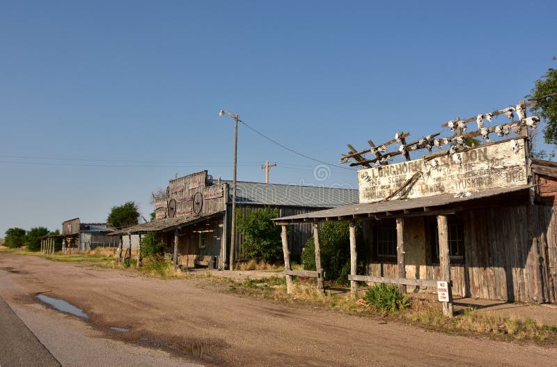 Desolate and Abandoned Ghost Town in South Dakota Editorial Image ...