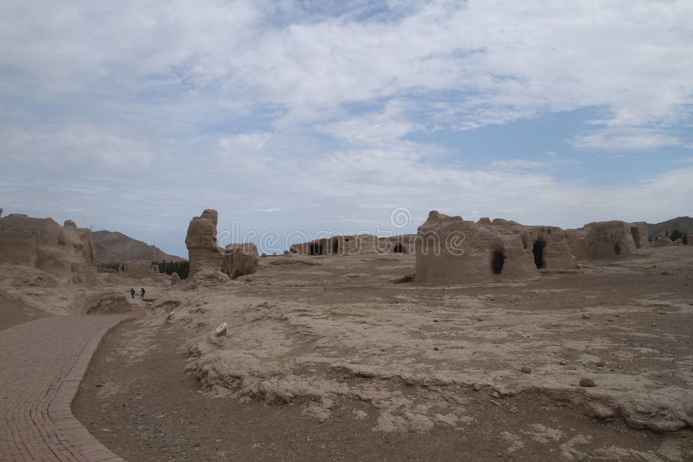 Gobi desert stock image. Image of terrain, temple, soil - 375710407