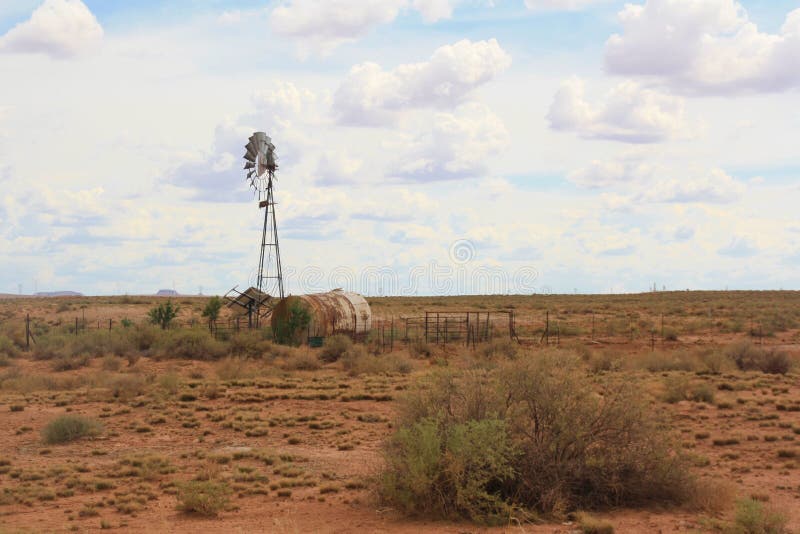 Desolate desert landscape stock image. Image of rusty - 49113757
