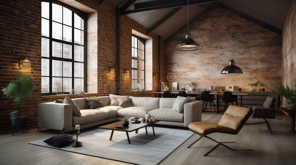 Desolate Empty Home Background Stock Illustration - Illustration of ...