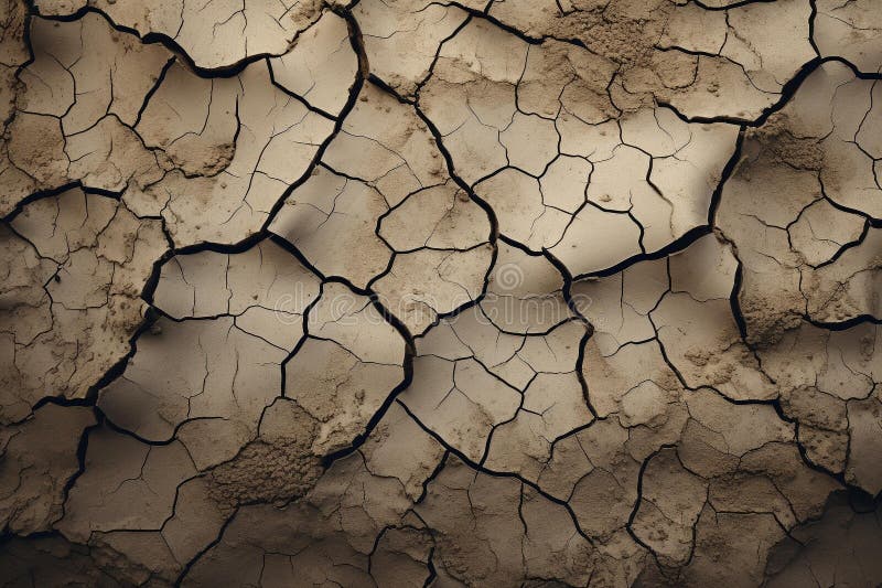 Desolate Flames: a Captivating Abstract of Cracked Earth Stock ...