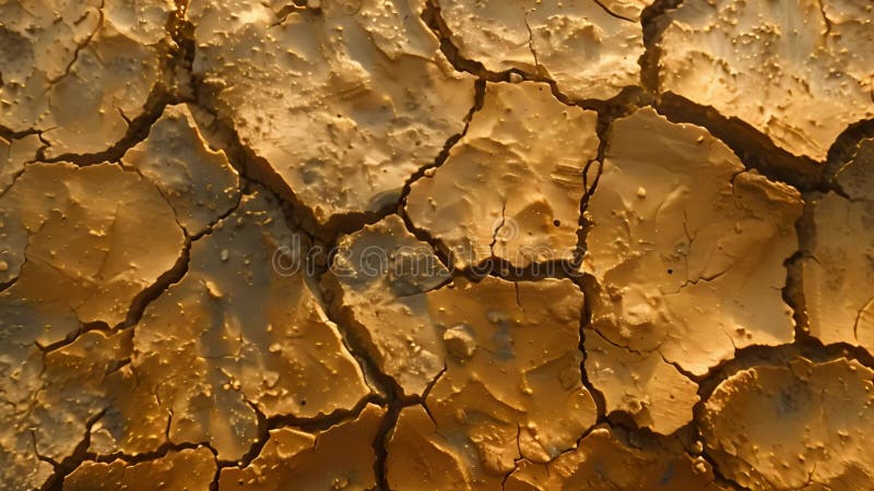 Desolate Ground, Parched and Cracked in Drought-stricken Land. Stock ...