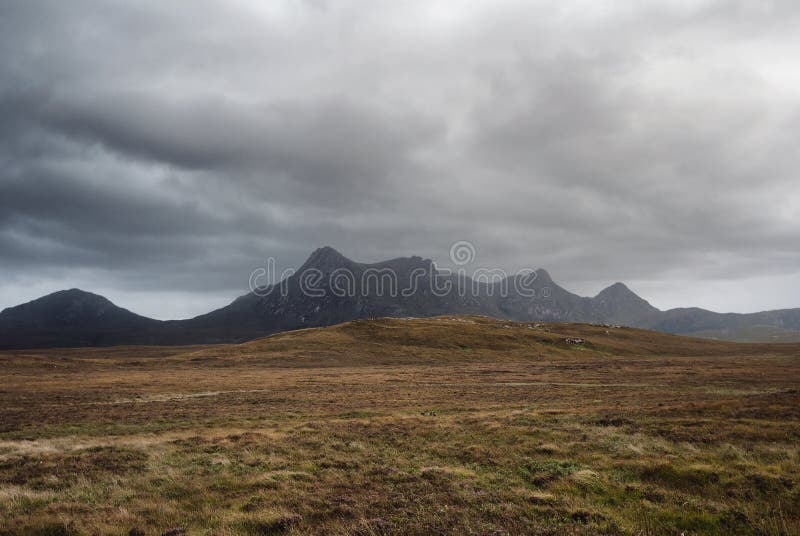 Desolate Highlands Landscape Stock Photo - Image of landscape, scottish ...