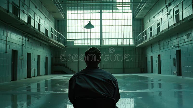 Desolate Jail Scene a Narrative of Time Perfectly Somber for a Drama ...