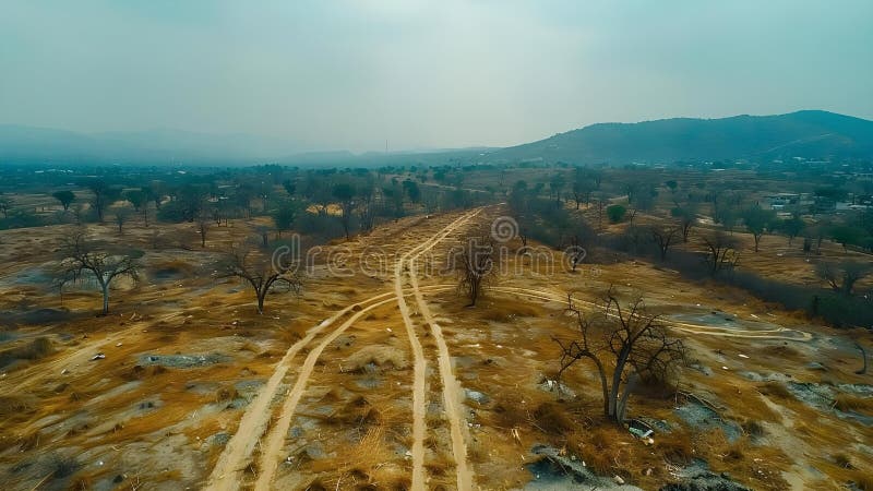 Desolate Land with Ailing Trees in Critical Need of Immediate Care ...